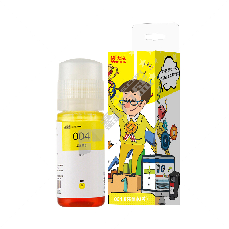 天威 Pr墨水 A1 适用于epson 004 Yl70ml 墨水 黄色 A1 适用于epson 004 Yl70ml 墨水 单位 瓶 融
