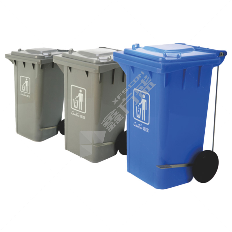 超宝CHAOBAO 侧轮垃圾桶加强型 B-002 B-002 48×55×80CM 100L (单位:个)-融创集采商城