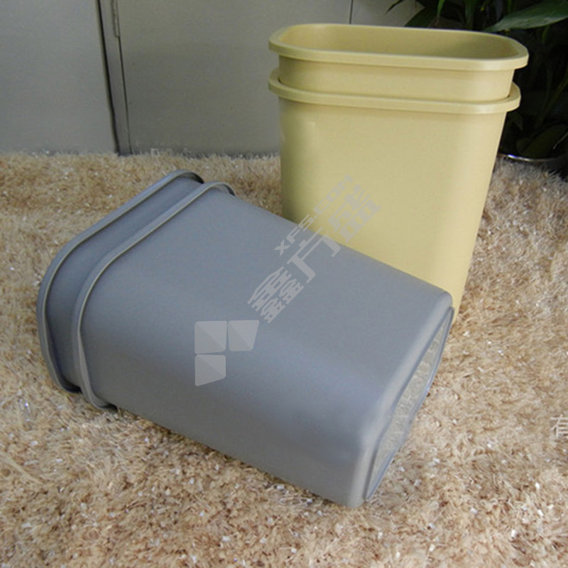 超宝CHAOBAO 小号花纹垃圾桶 B-035B B-035B 26X17.5X26CM 小号 (单位:个)-融创集采商城