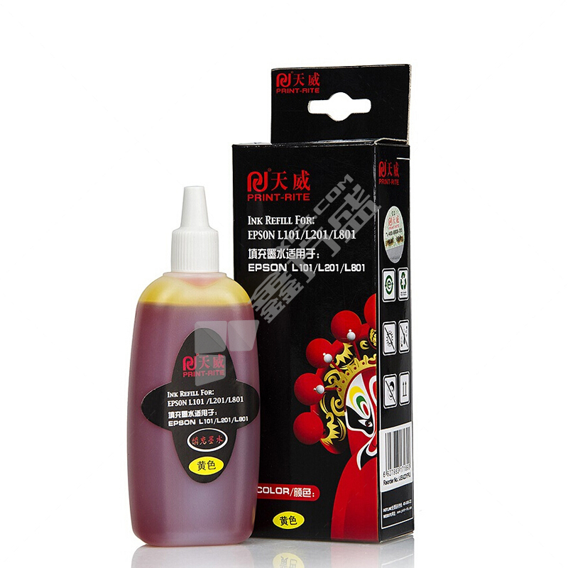 天威 Pr墨水 A 适用于epson L101 L201 L801 Yl80ml 墨水 A 适用于epson L101 L201 L801