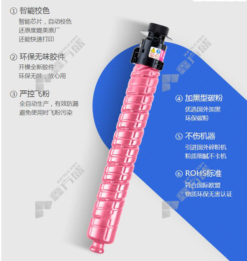 天威 Pr复印机粉盒 A1 适用于ricoh Mpc2503 228g 红复粉粉盒带芯片 A1 适用于ricoh Mpc2503 228g 红
