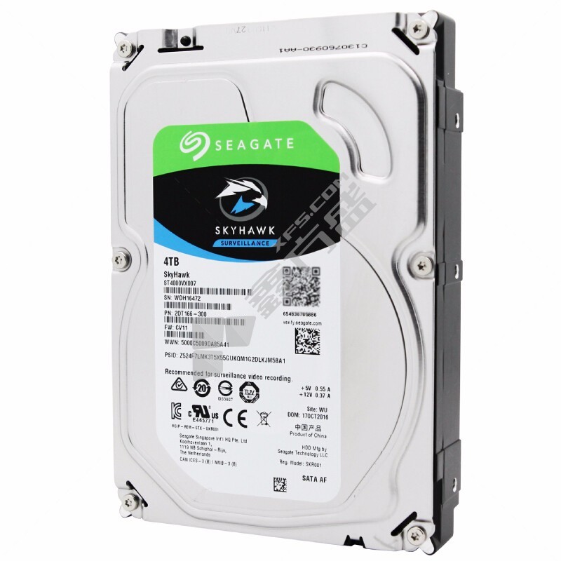 希捷ST4000VX007 4T监控硬盘 4T 64MB 5900转 SATA 垂直 机械 PMR CMR (单位:块)-融创集采商城