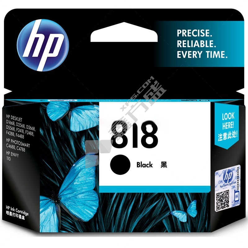 惠普HP 墨盒 CC640ZZ 818 黑盒 惠普CC640ZZ(818)黑盒 黑色 常规 (单位:个)-融创集采商城