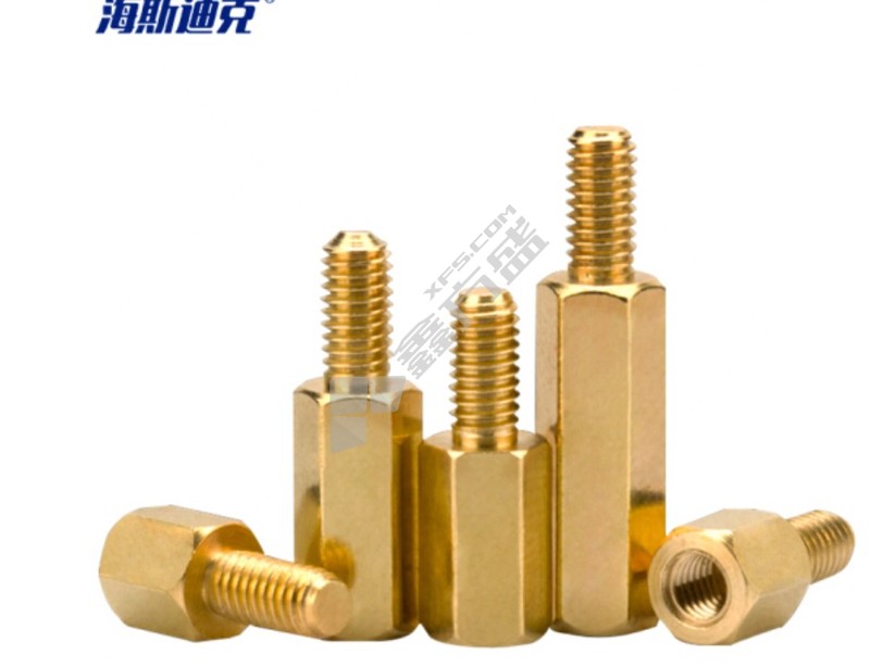 海斯迪克 六角铜柱单头螺柱 机箱主板螺丝 M3*12+6(100个) (单位:包)-融创集采商城