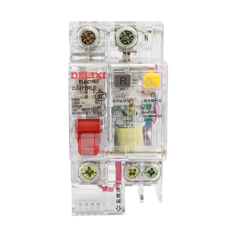 德力西DELIXI 透明小漏电保护器DZ47TRLE1P+N DZ47TRLE 透明RCBO 6kA 1P+N C型 32A 30mA (单位:块)-融创集采商城