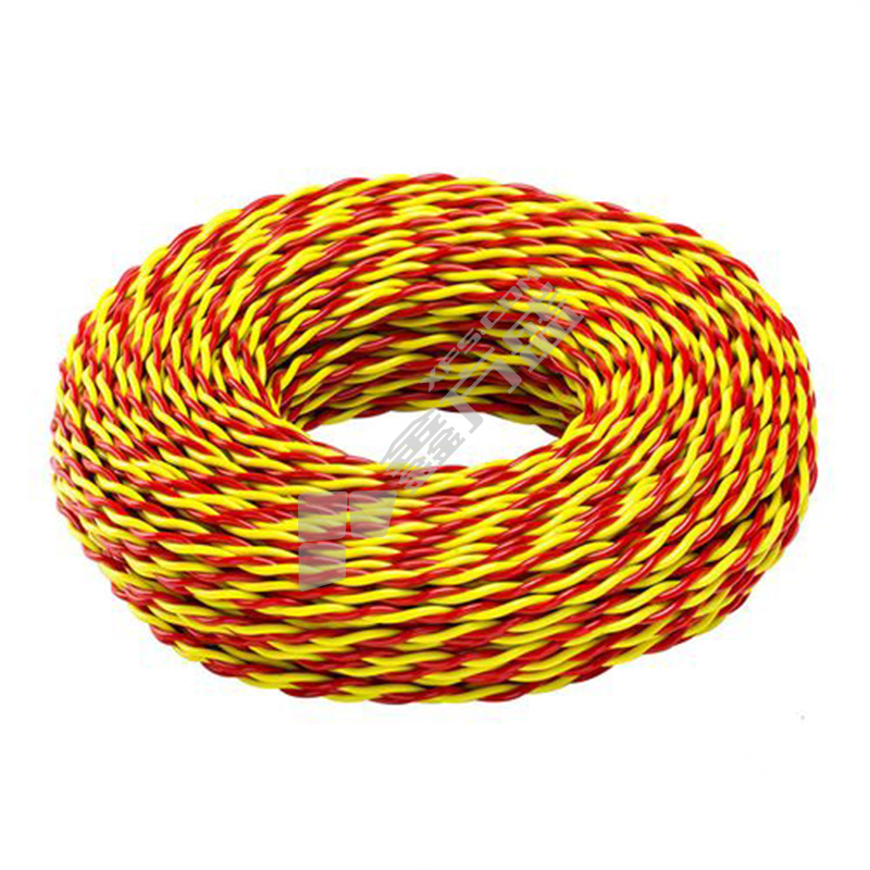 鸵鸟 耐火屏蔽双绞线100米NH-RVSP 2*1平方 红黄 (单位:米)-融创集采商城