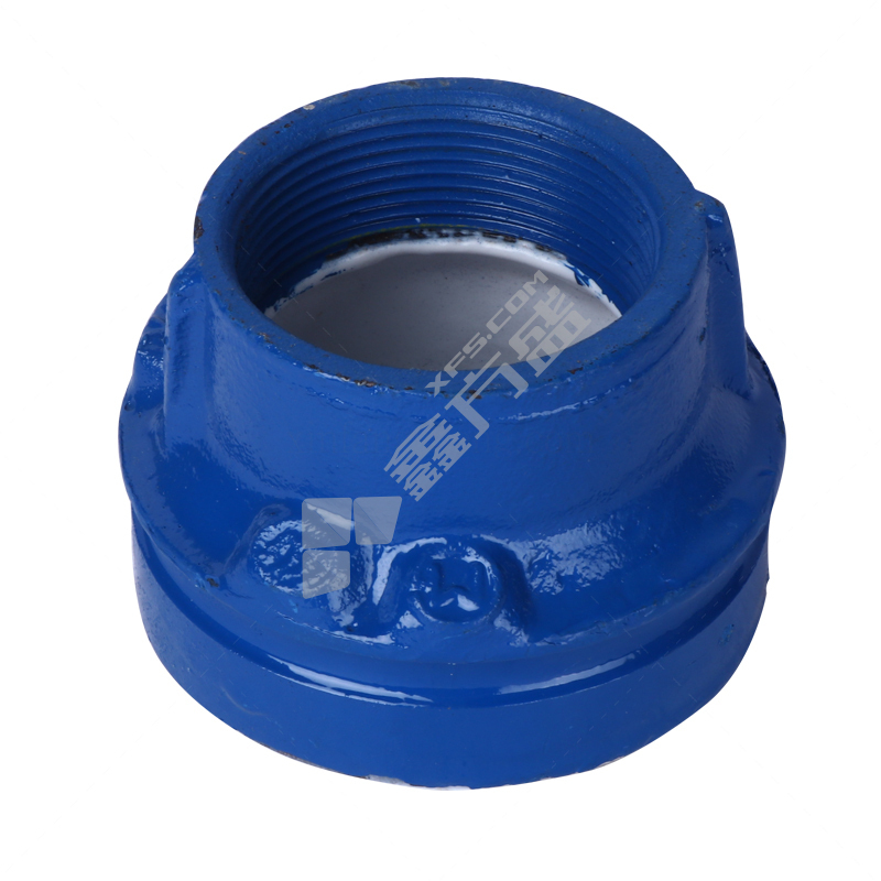 建支沟槽螺纹同心大小头 内外涂塑蓝 φ89*60 DN80*50 (单位:个)-融创集采商城