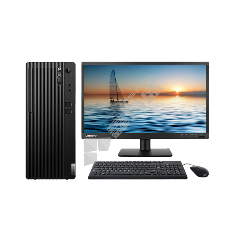 联想 THINK E77 台式电脑 i5-10400/16G/1T+512G 主机+ 21.5英寸全面屏 配键鼠 单加光驱 集显 W11系统 ...