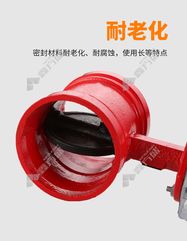 天才 铸铁手柄沟槽蝶阀 D81X-16Q-DN80 PN16 (单位:台)-融创集采商城