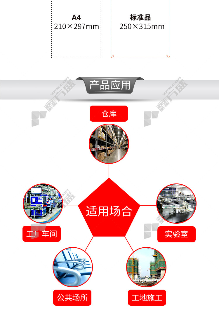 安赛瑞 35005 禁止类铝安全标识牌 35005 禁止用水灭火 250*315mm (单位:张)-融创集采商城