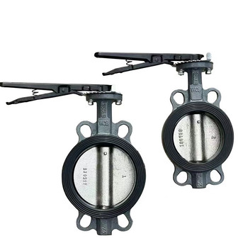 【天津斯帝尔 对夹 挂胶体铸钢手柄蝶阀 D71J-16C DN125 1.6MPa多少钱】D71J-16C/DN125/1.6MPa-鑫方盛