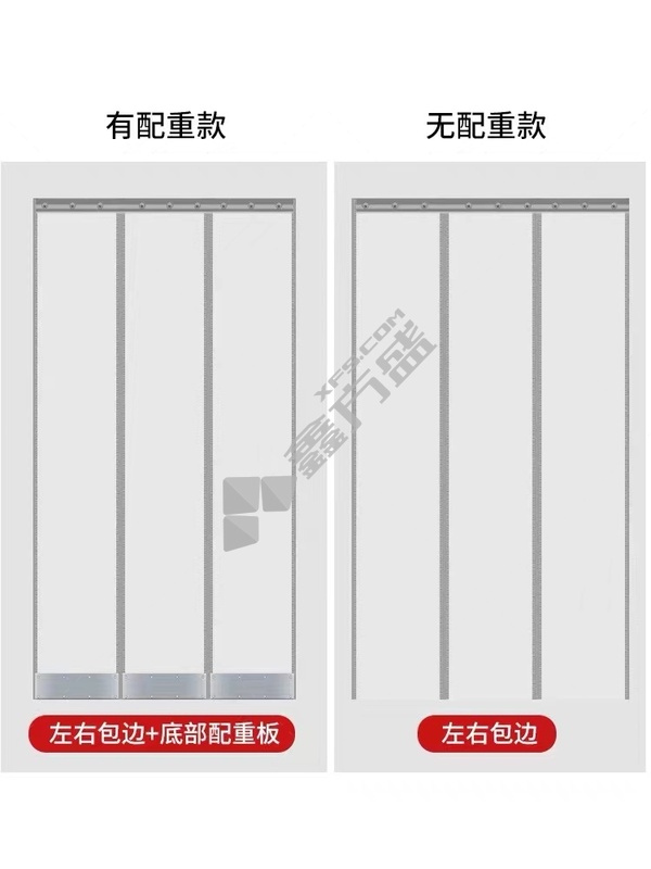 国产优品PVC磁吸门帘 带配件 160cm（40+40+40+40）*232cm (单位:条)-融创集采商城