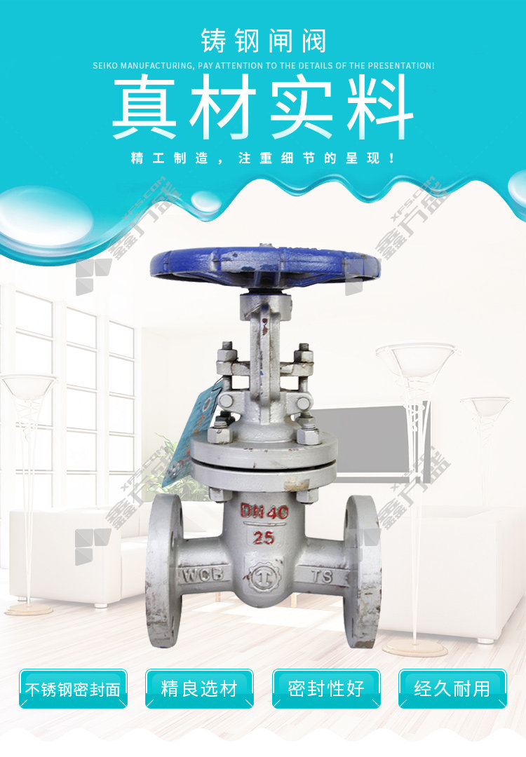 CHLG 铸钢法兰明杆闸阀 Z41H-16C-DN40 PN16 (单位:台)-融创集采商城