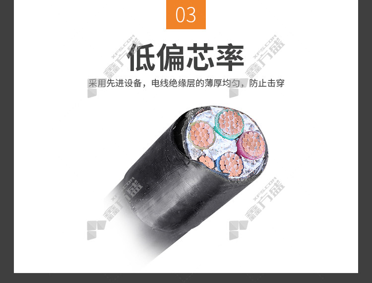 上上 低烟无卤阻燃电力电缆WDZA-YJY 4*25+1*16平方 (单位:米)-融创集采商城