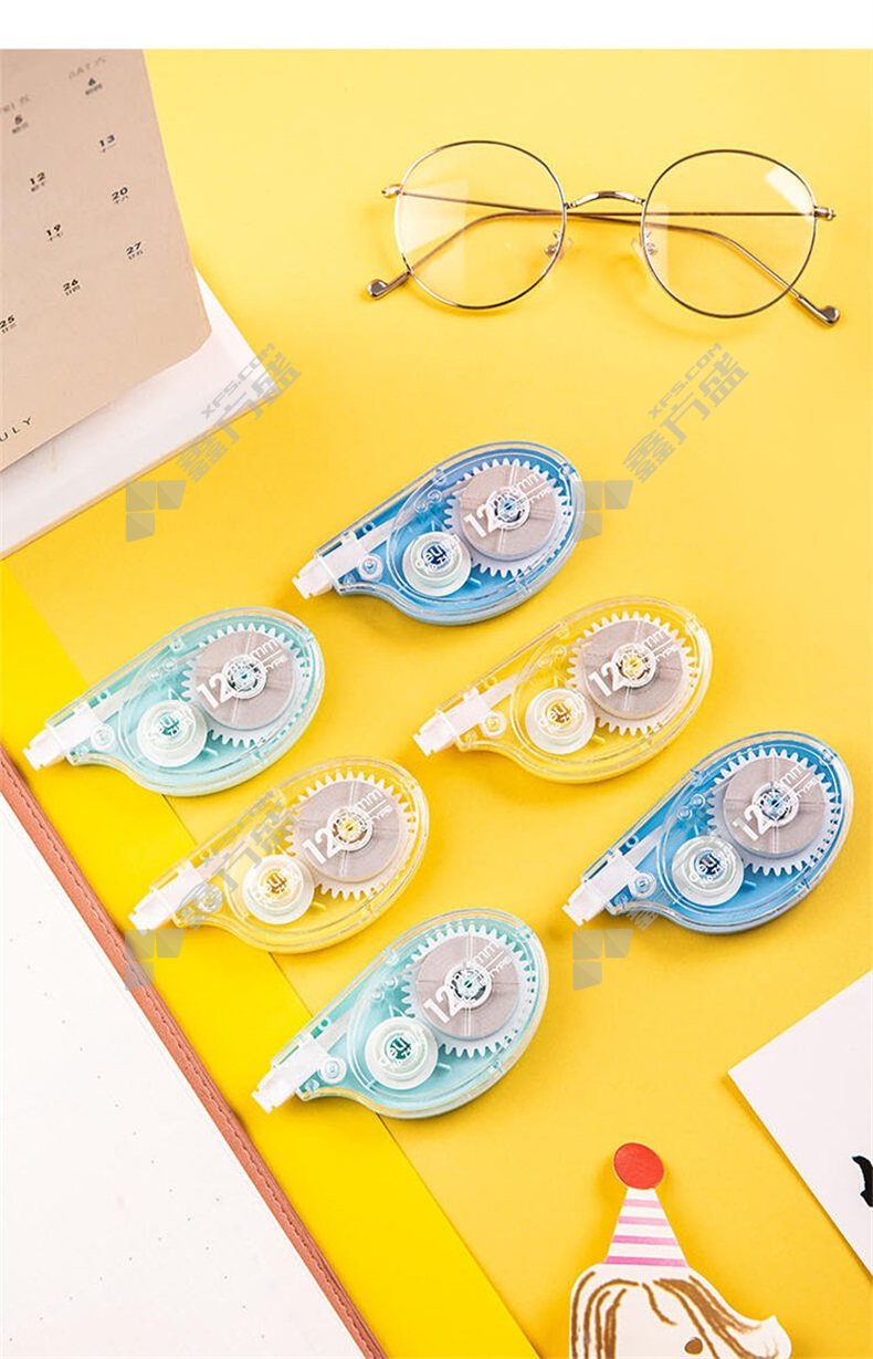 得力deli 修正带套装71513 5*12mm 彩色 吸附力强 (单位:卡)-融创集采商城