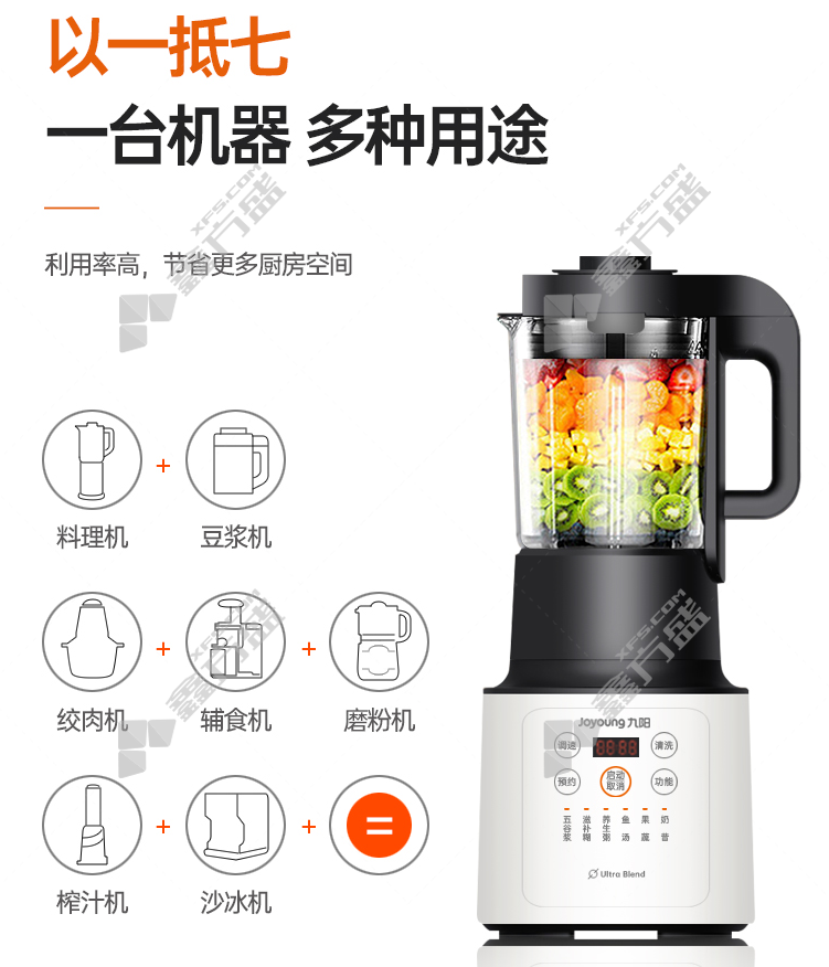 九阳高速破壁调理机 L18-Y22A 1000W (单位:台)-融创集采商城