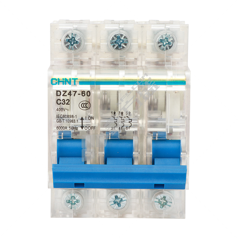 正泰 CHNT 透明外壳小型断路器DZ47-60系列3P DZ47-60 3P C40 6kA 透明外壳 (单位:块)-融创集采商城