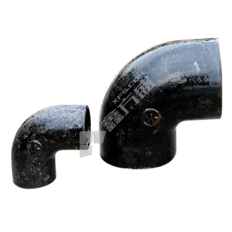万谷 W1型管件90°门弯 Dn150 黑色 (单位:个)-融创集采商城
