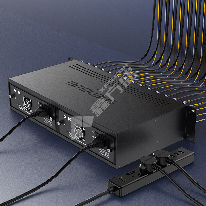 胜为shengwei 光纤收发器SC接口 20KM SC接口 千兆双纤/个 黑 (单位:个)-融创集采商城