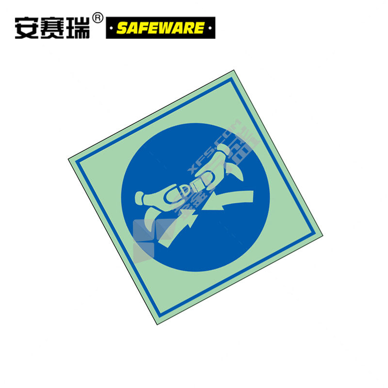 安赛瑞 紧扣座位安全带船用imo安全标志 21032 15×15cm紧扣座位安全带 单位张 融创集采商城