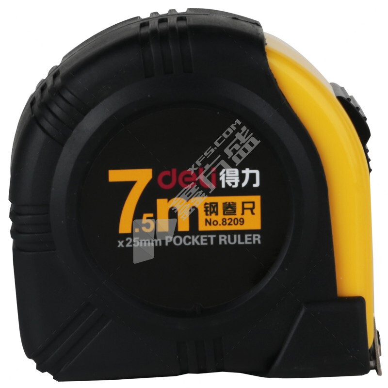 得力deli 钢卷尺8209 7.5*25mm 黄色 7.5m (单位:把)-融创集采商城