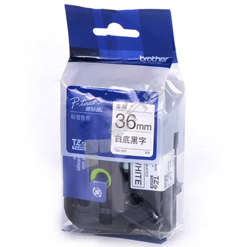 兄弟brother 标签机色带 TZe-261 白底黑字 36mm TZe-261 白底黑字 36mm (单位:盒)-融创集采商城