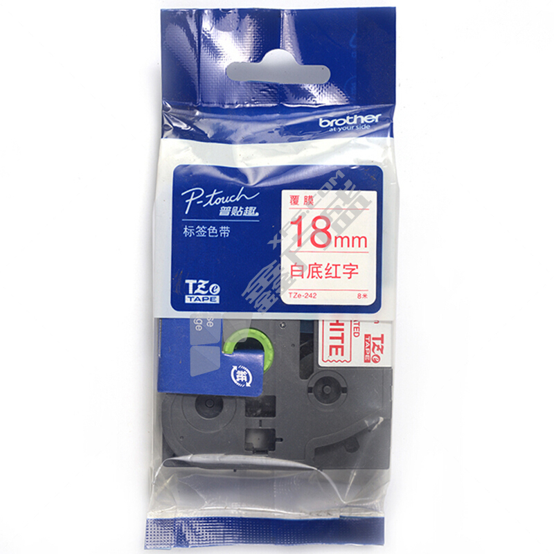 兄弟brother 标签机色带 TZe-242 白底红字 18mm TZe-242 白底红字 18mm 白底红字 标签色带 （单位：盒）-融创集采商城