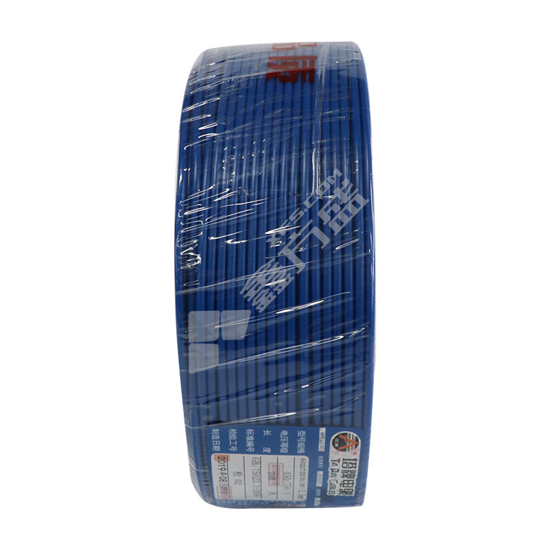 金杯 ZCBV阻燃塑铜线100m/盘 10平方 蓝色 450/750V (单位:盘)-融创集采商城