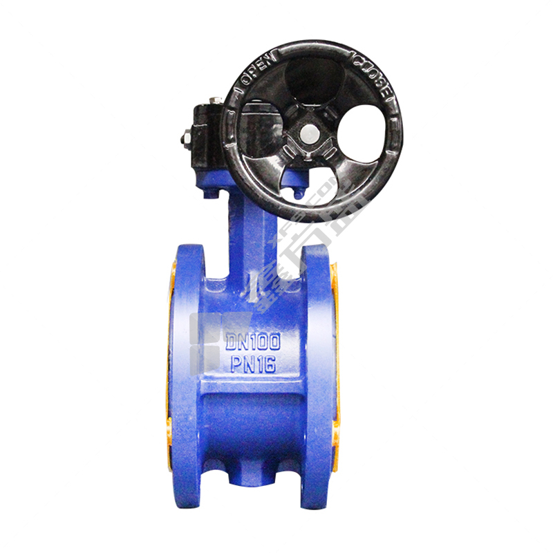 【远大 铸铁涡轮法兰衬胶蝶阀 DN80 D341X-10 PN10多少钱】DN80/D341X-10/PN10-鑫方盛